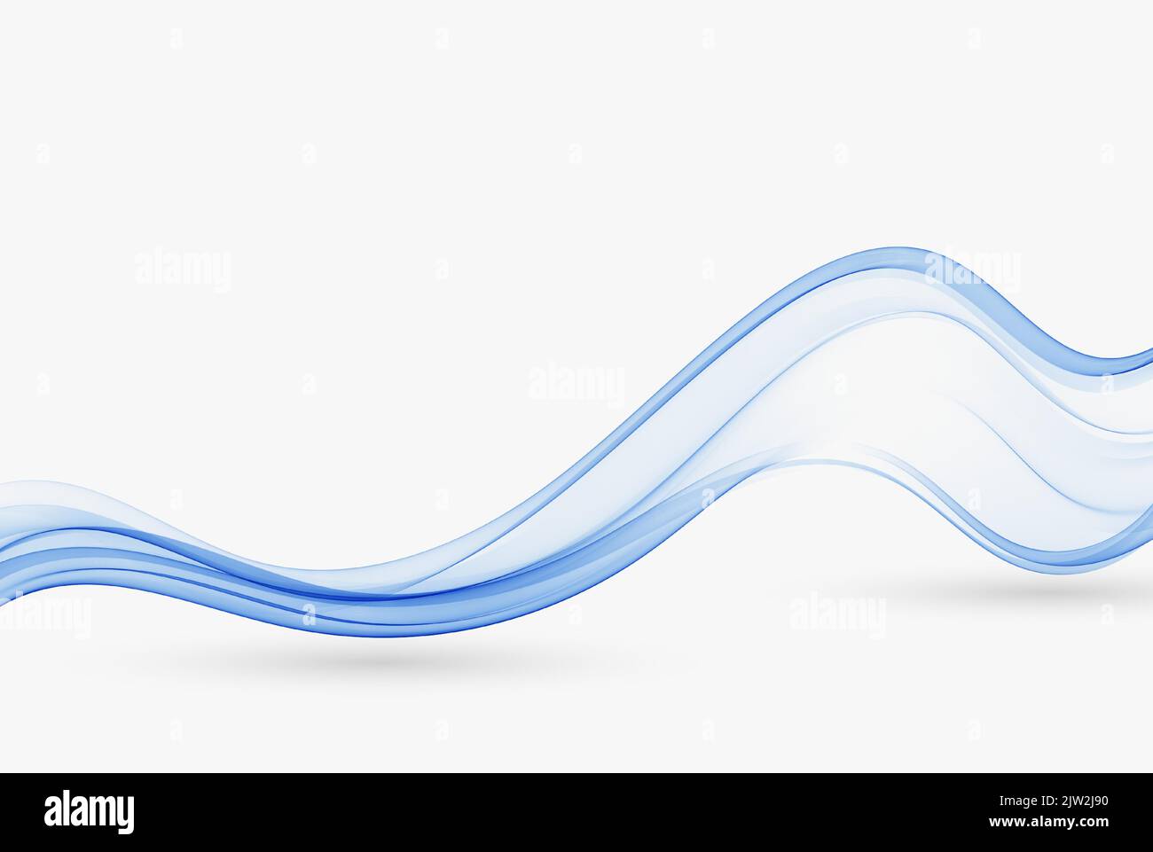 Abstract blue transparent flow lines. Blue wave background Stock Vector ...