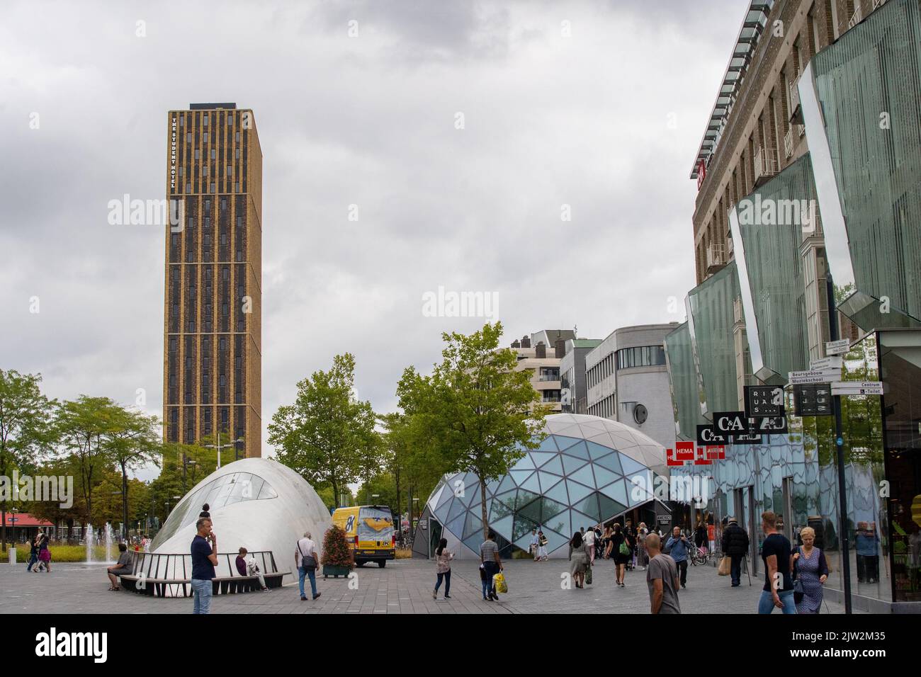 Everyday scene from the centre of Eindhoven,Netherlands Stock Photo - Alamy