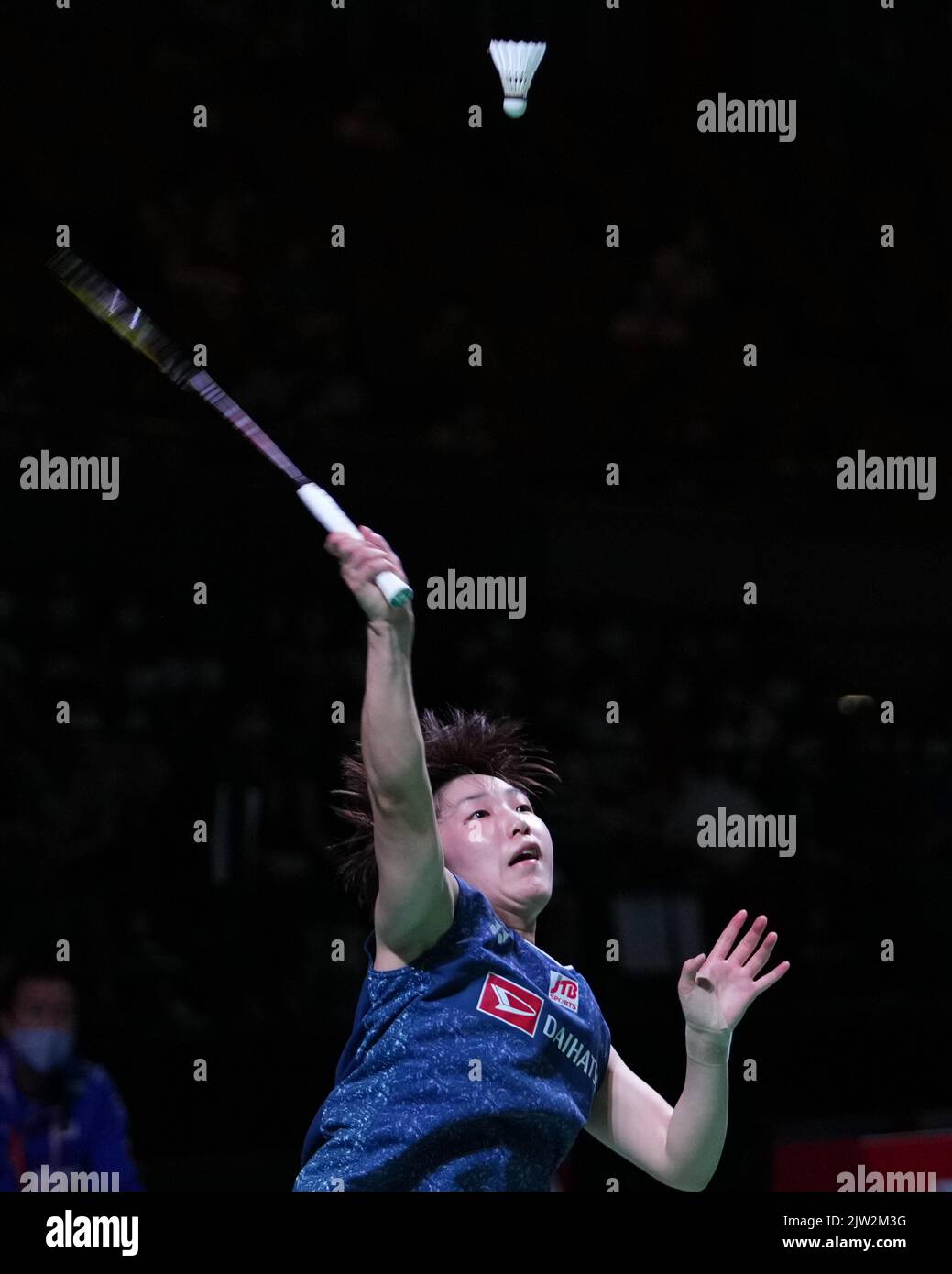 Osaka, Japan. 3rd Sep, 2022. Yamaguchi Akane of Japan hits a return ...