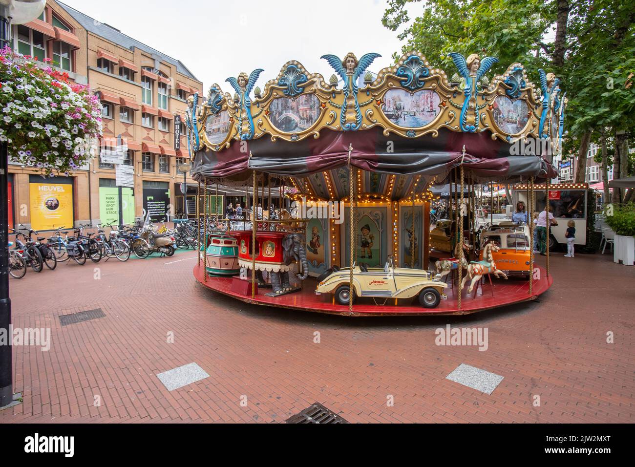 Carousel at the centre of Eindhoven,Netherlands Stock Photo - Alamy
