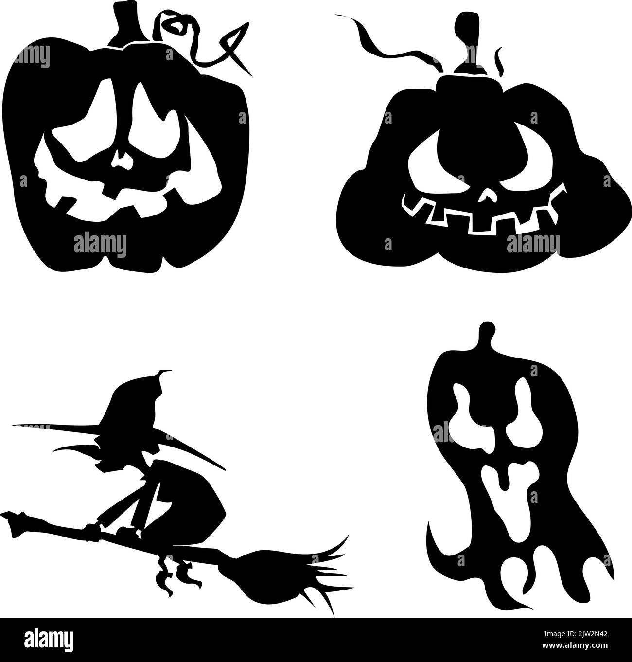 art cartoon abstraction for halloween holiday illustration Stock Vector ...
