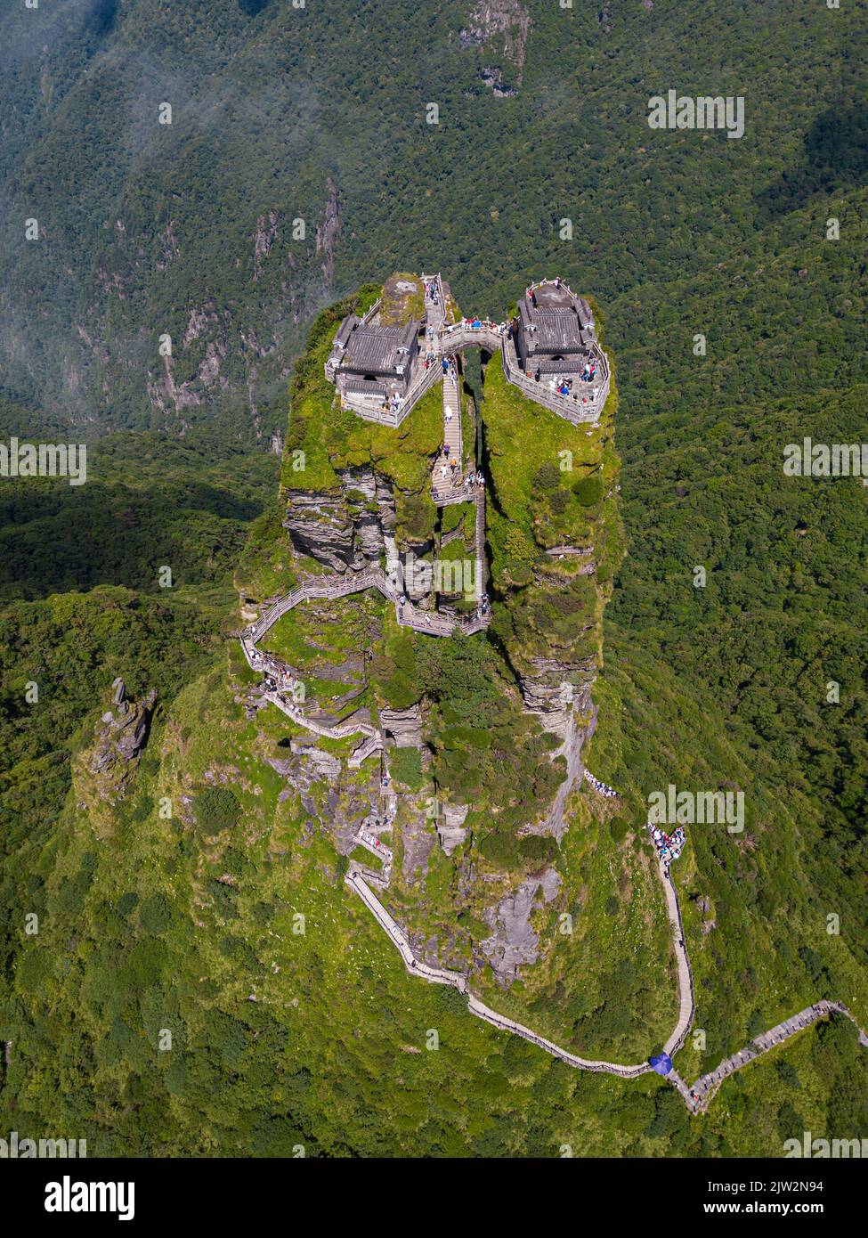 The Fanjingshan or Mount Fanjing, located in Tongren, Guizhou province ...