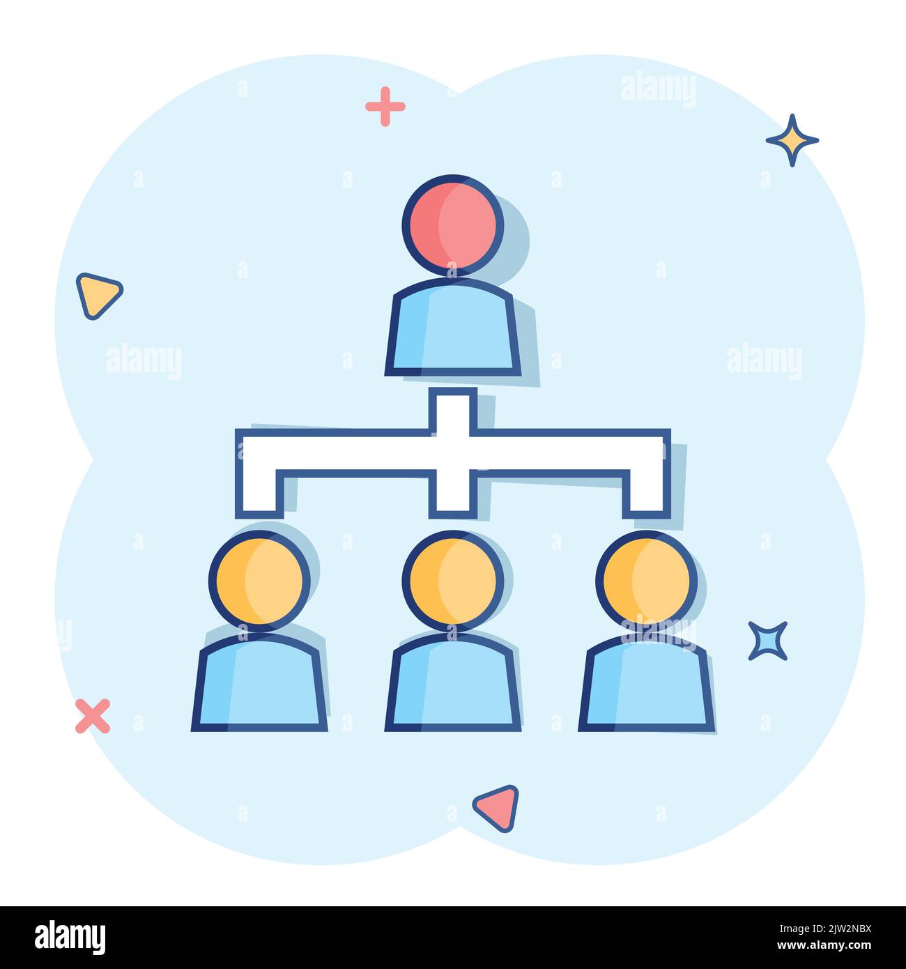Organizational chart symbol Cut Out Stock Images & Pictures - Alamy