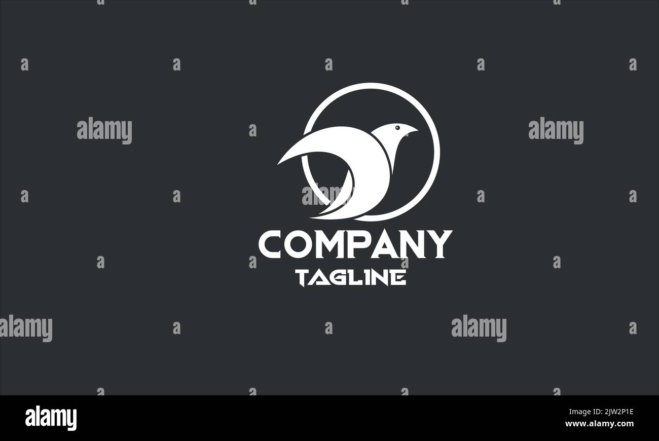 minimal bird logo template Stock Vector Image & Art - Alamy