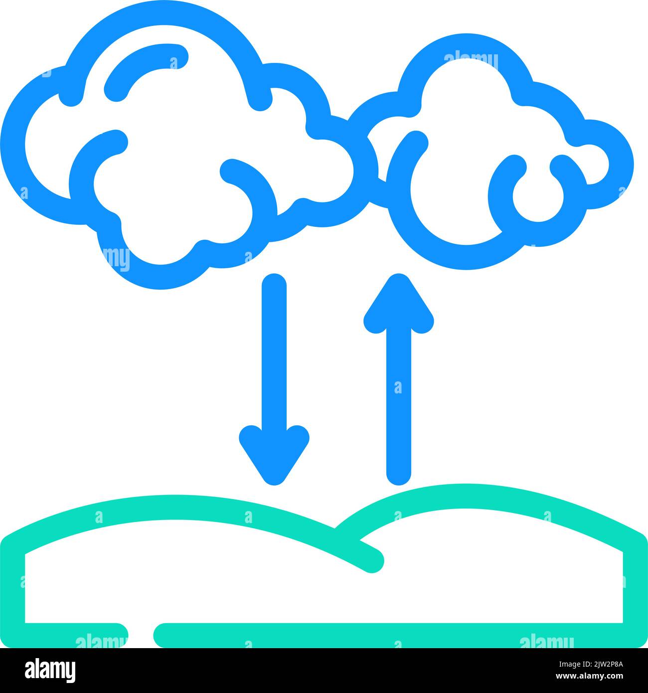 atmosphere pressure color icon vector illustration Stock Vector Image ...
