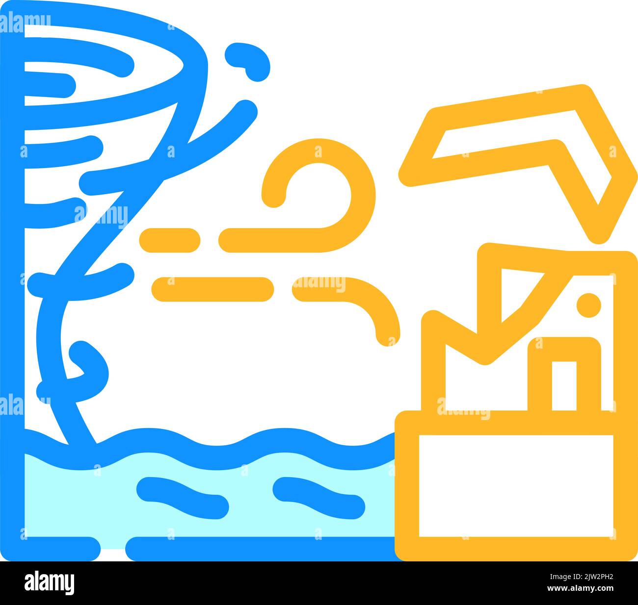 typhoon weather color icon vector illustration Stock Vector Image & Art ...