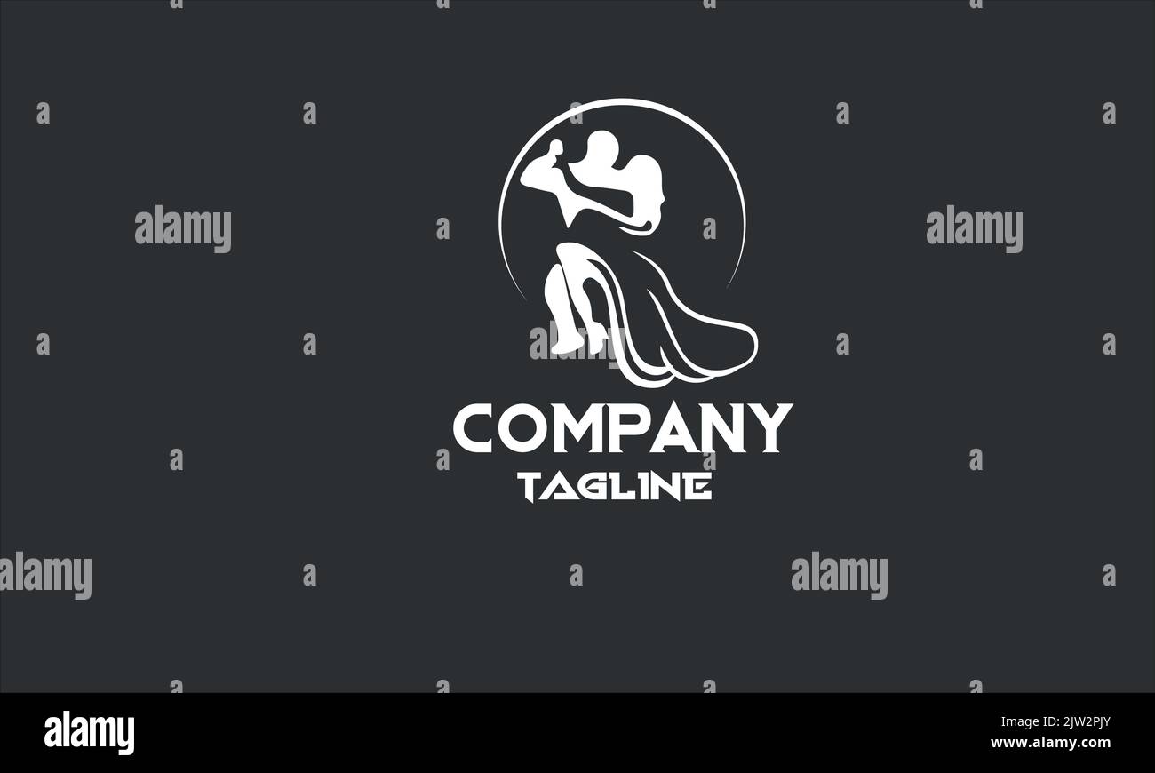 minimal dancing couple logo template Stock Vector Image & Art - Alamy