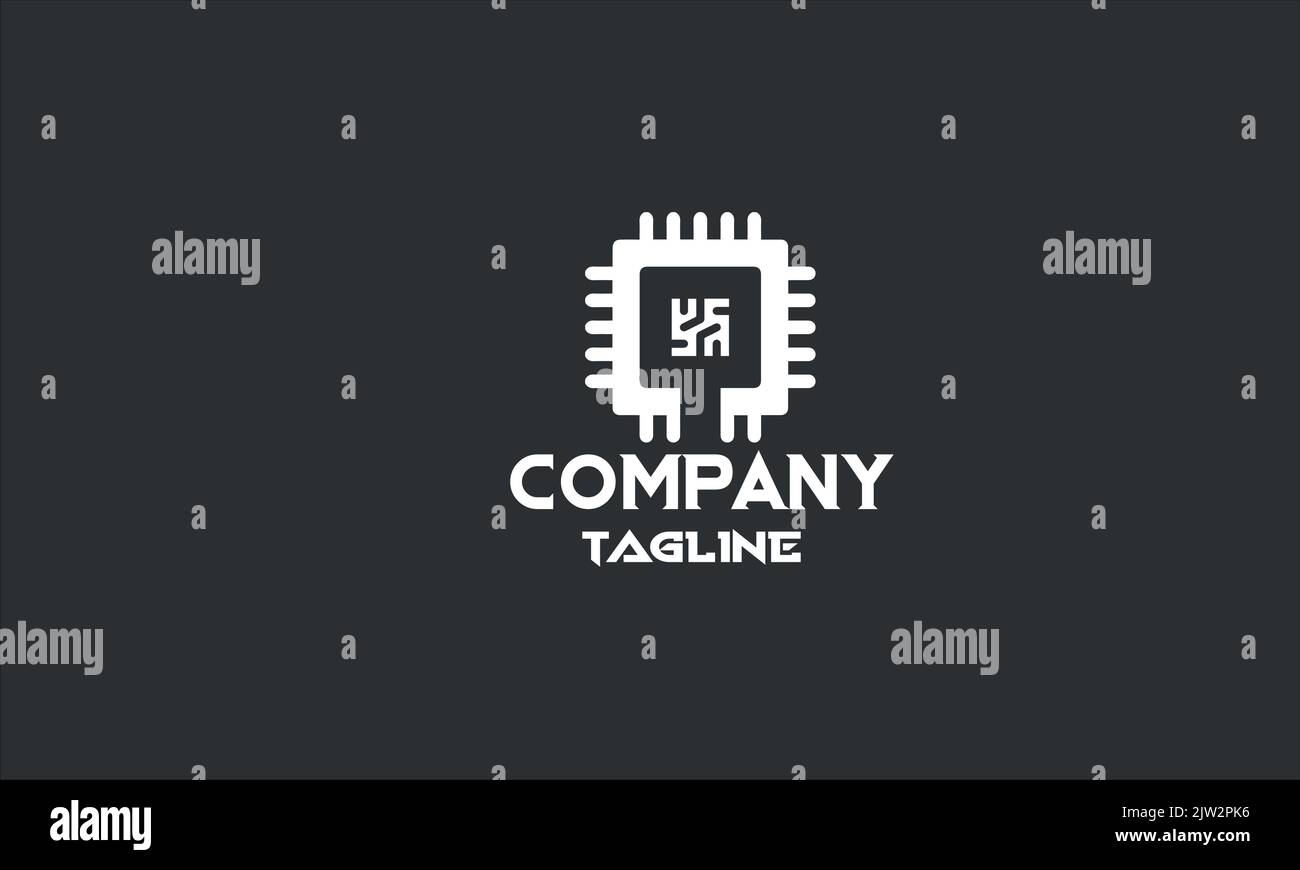 minimal data center logo template Stock Vector Image & Art - Alamy