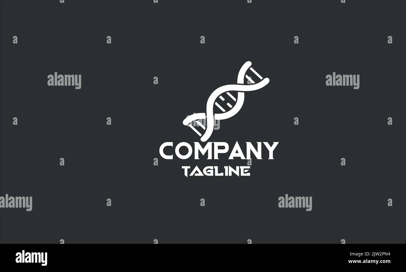 minimal DNA logo template Stock Vector Image & Art - Alamy