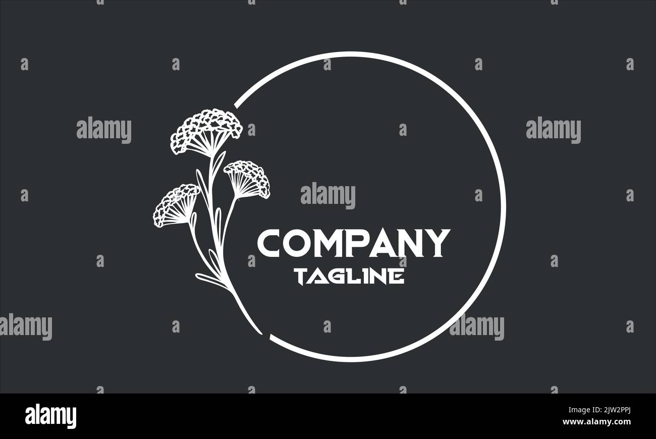 minimal flower logo template Stock Vector Image & Art - Alamy