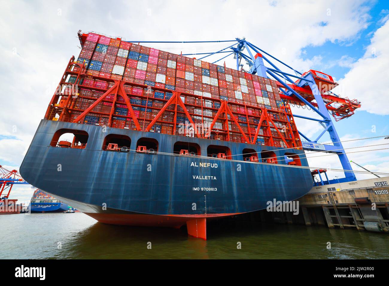 Hamburg, Germany. 01st Sep, 2022. The container ship "Al Nefud" of the ...