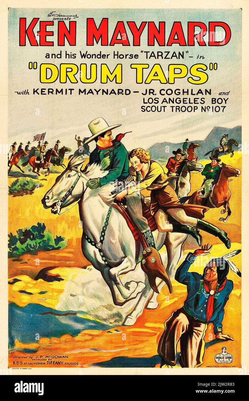 Ken Maynard - Drum Taps (Worldwide Pictures, 1933) Western film ...