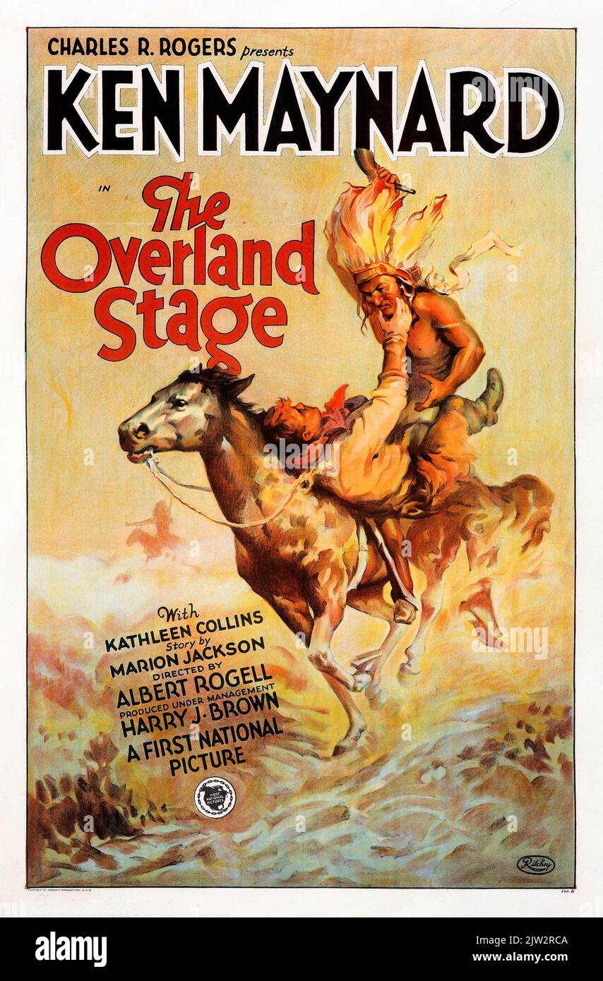 Vintage film poster - The Overland Stage (First National, 1927) Ken ...