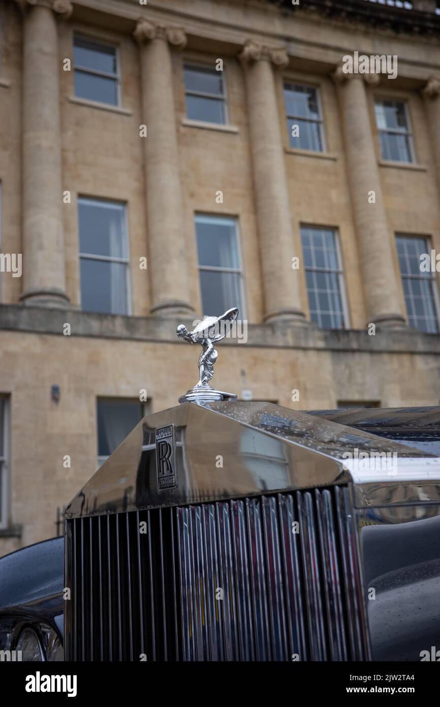 Rolls Royce Phantom VI Spirit of Ecstasy outside the Royal Crescent ...