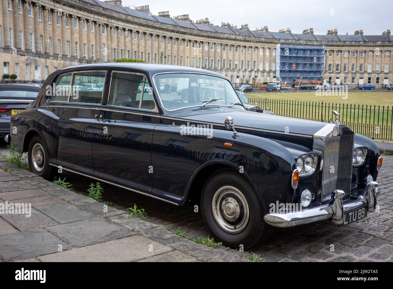1971 Rolls Royce Phantom VI enclosed limousine packed outside the Royal ...