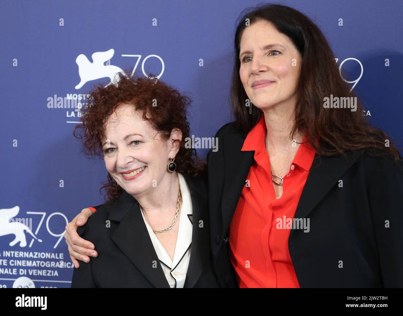 Venice, Italy, 3rd September, 2022, artist and producer Nan Goldin and ...