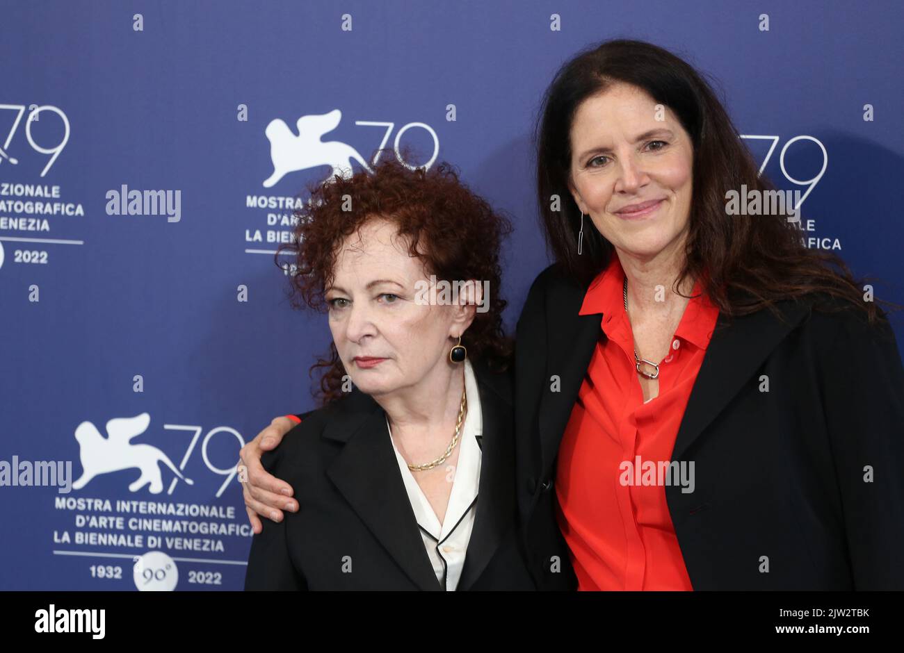 Venice, Italy, 3rd September, 2022, artist and producer Nan Goldin and ...