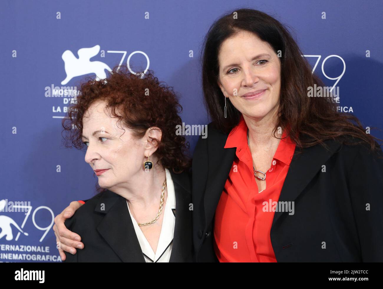 Venice, Italy, 3rd September, 2022, artist and producer Nan Goldin and ...