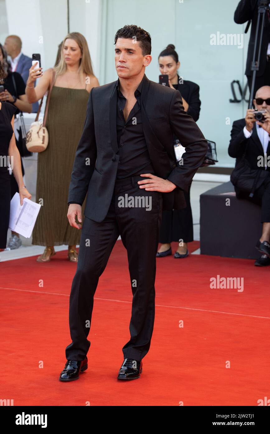 Jaime Lorente attends the "Bones And All" red carpet at the 79th Venice ...
