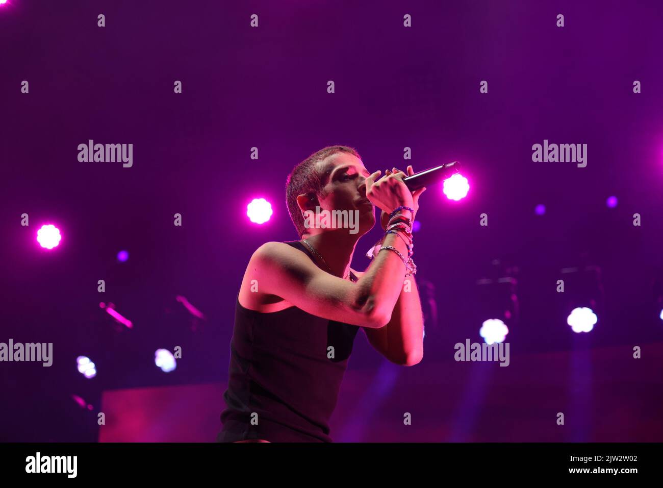 piazza duomo, prato, Italy, September 02, 2022, Sangiovanni in concert ...