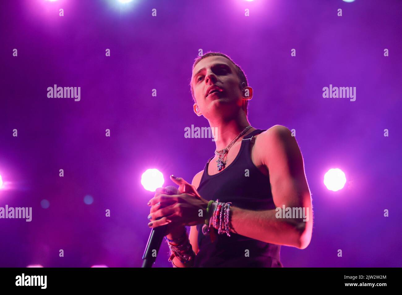 piazza duomo, prato, Italy, September 02, 2022, Sangiovanni in concert ...