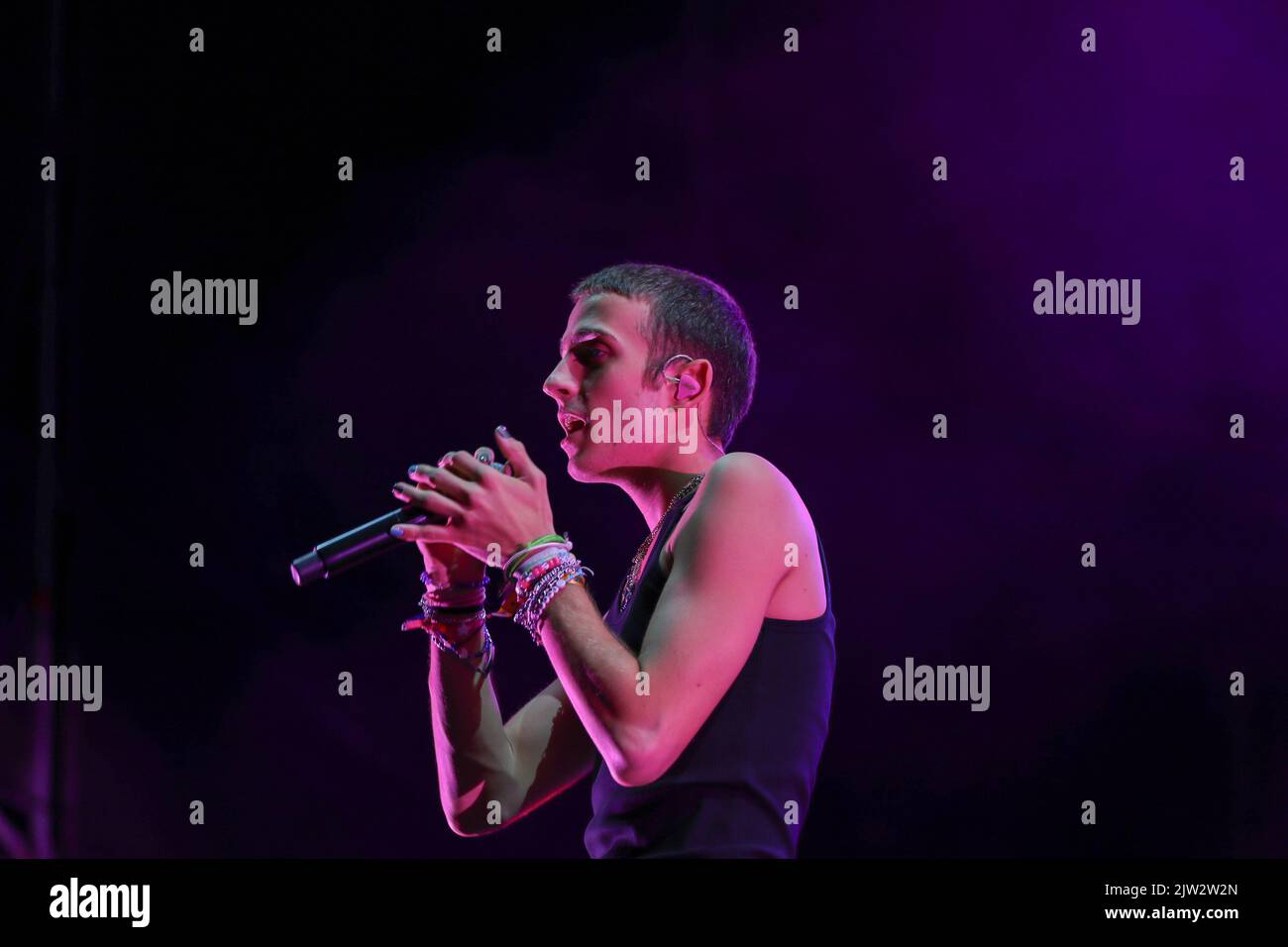 piazza duomo, prato, Italy, September 02, 2022, Sangiovanni in concert ...