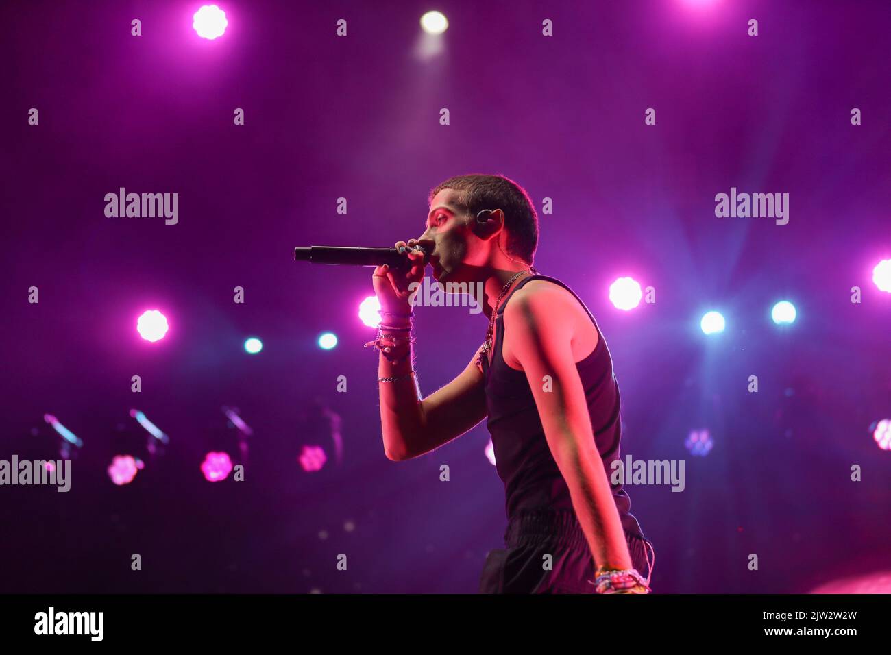 piazza duomo, prato, Italy, September 02, 2022, Sangiovanni in concert ...