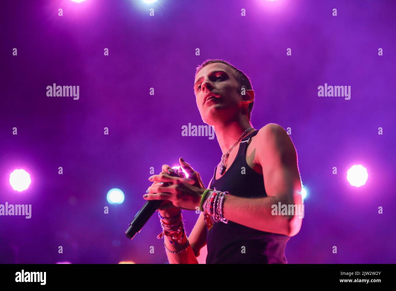 piazza duomo, prato, Italy, September 02, 2022, Sangiovanni in concert ...