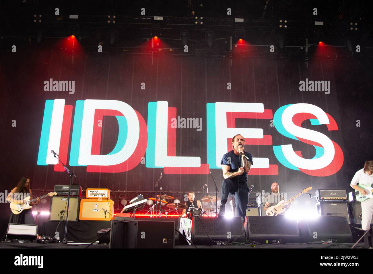 Idles performing at Connect Festival 2022 at Royal HIghland Centre Edinburgh Stock Photo - Alamy