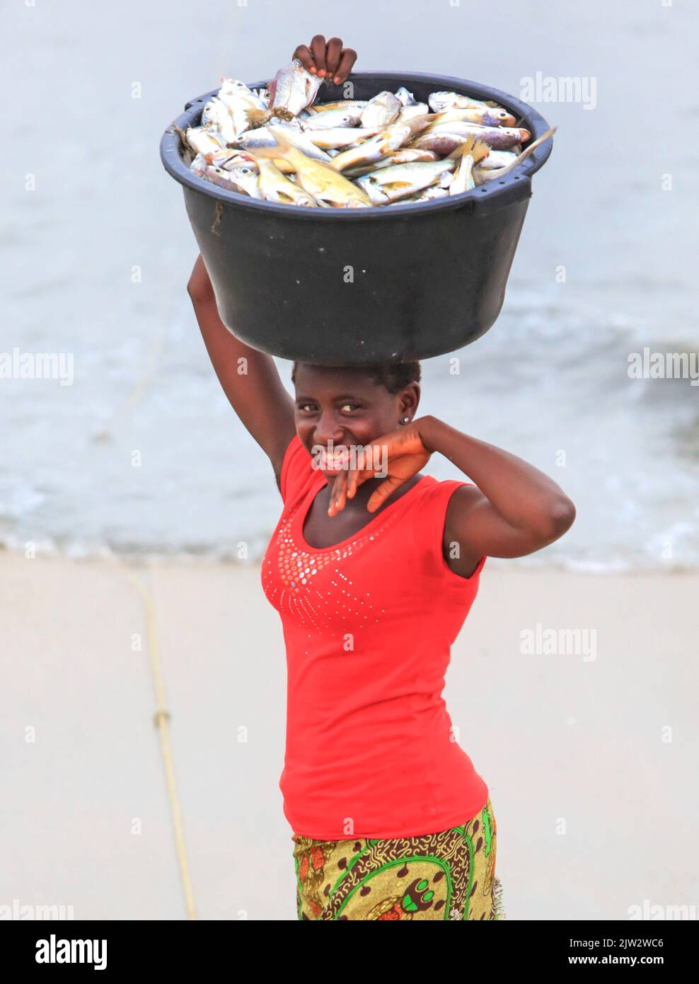 Africa,Gambia Fish Market ,Bakau Stock Photo - Alamy
