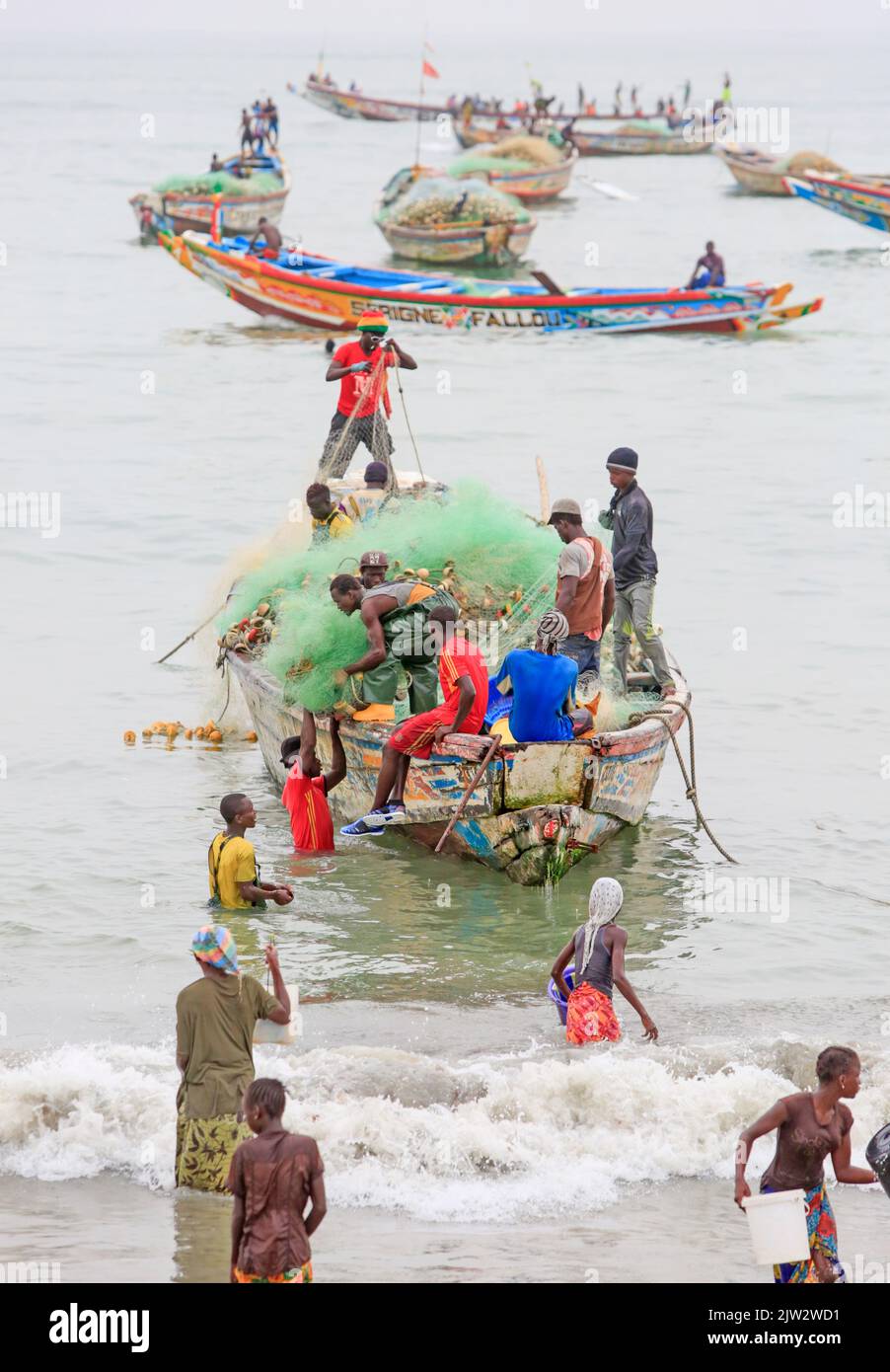 Africa,Gambia Fish Market ,Bakau Stock Photo - Alamy