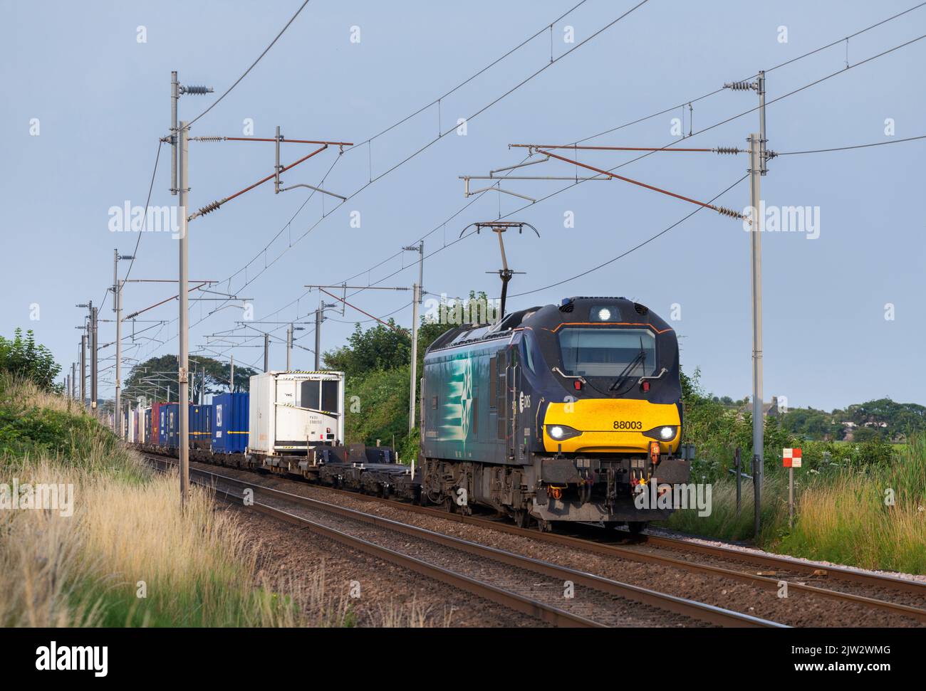 Direct Rail Services class 88 locomotive 88003 on the west coast ...