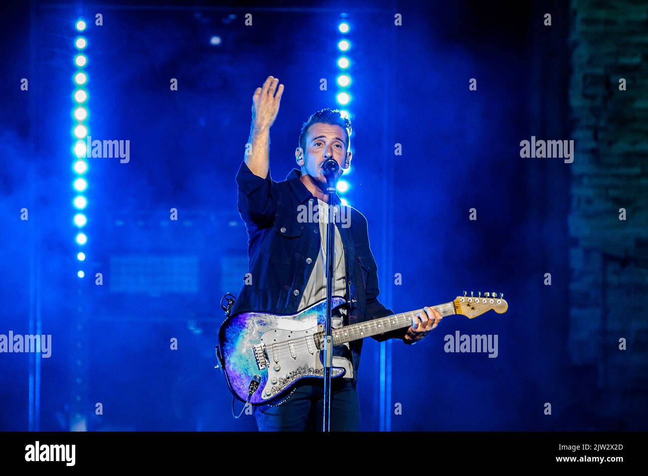 Italy. 02nd Sep, 2022. Francesco Gabbani performing on stage during the ...