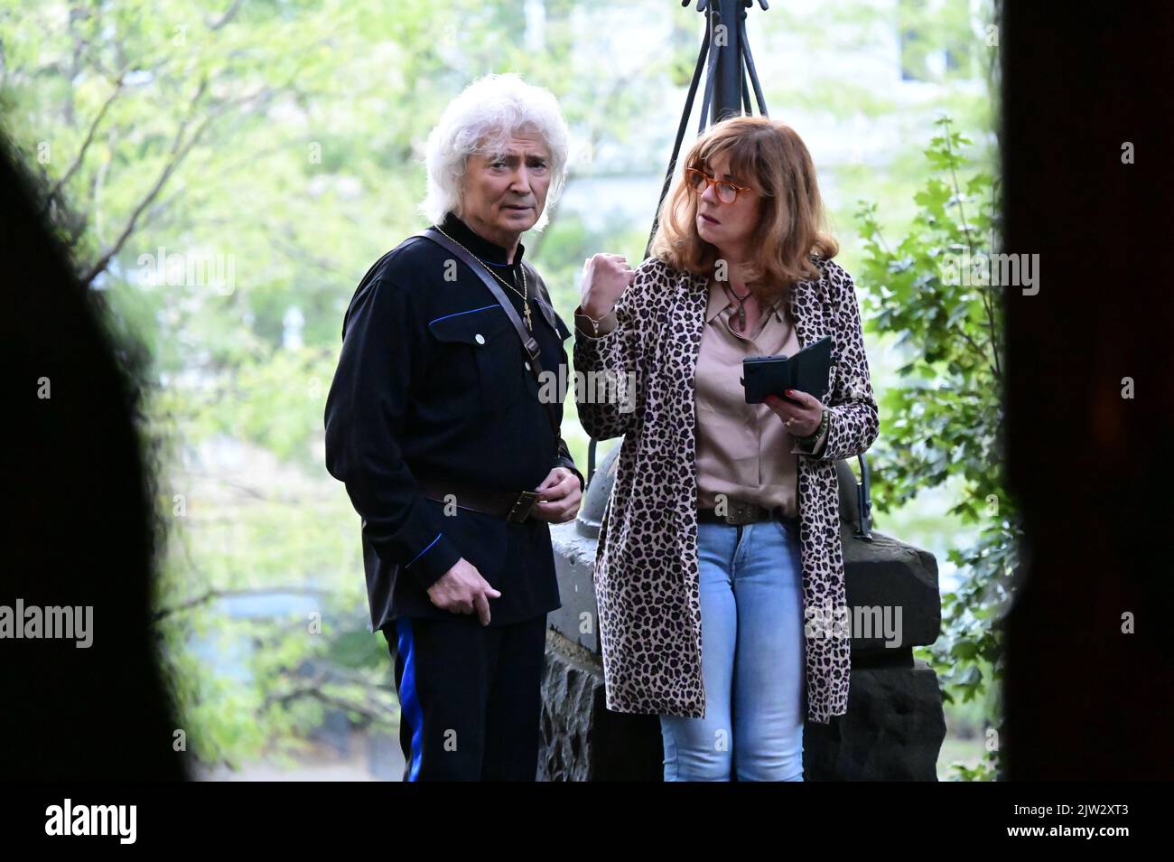 Peter Orloff mit Ehefrau Linda Orloff beim Photocall vor seinem Konzert ...