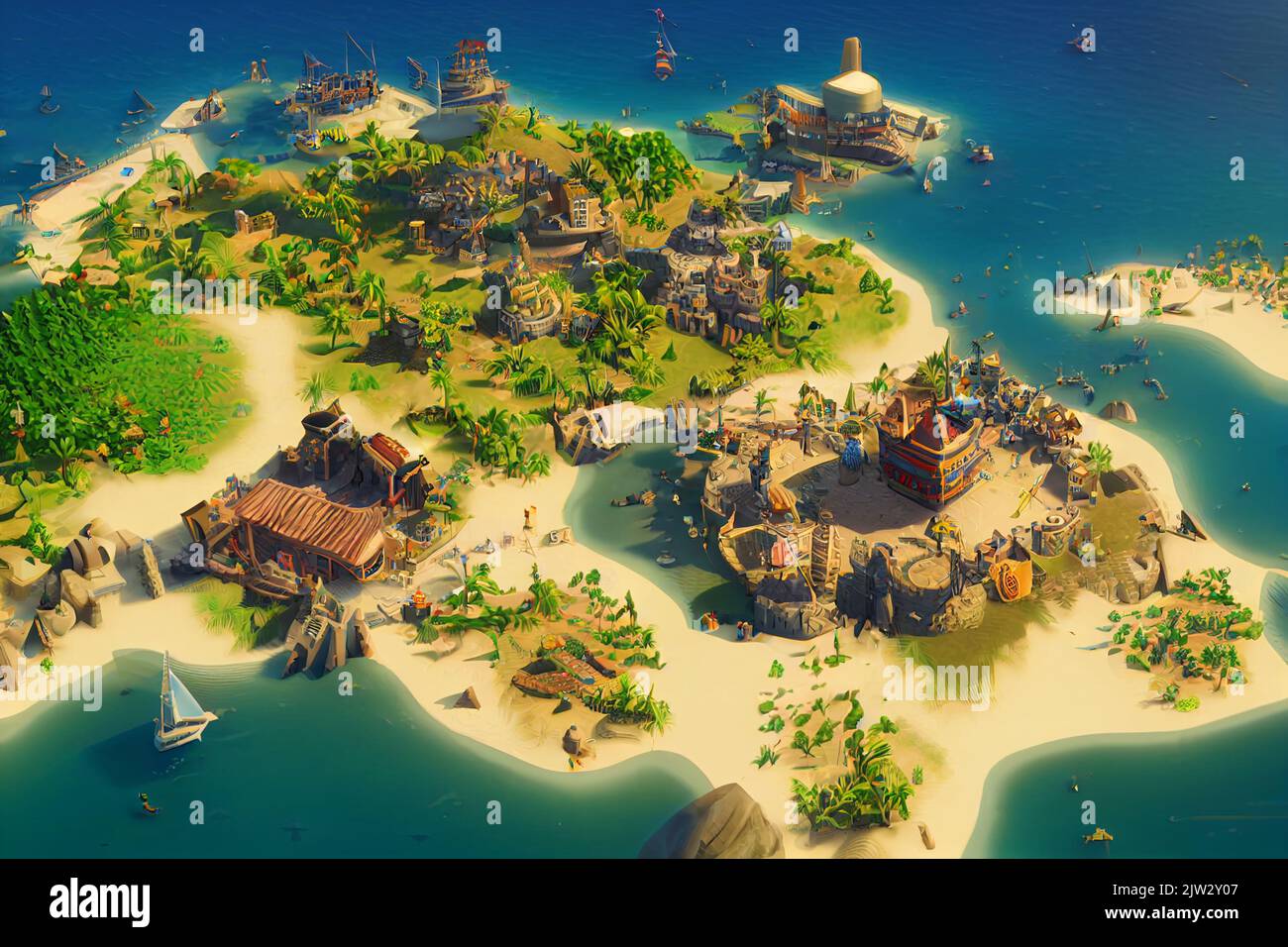 Caribbean volcano map hi-res stock photography and images - Alamy