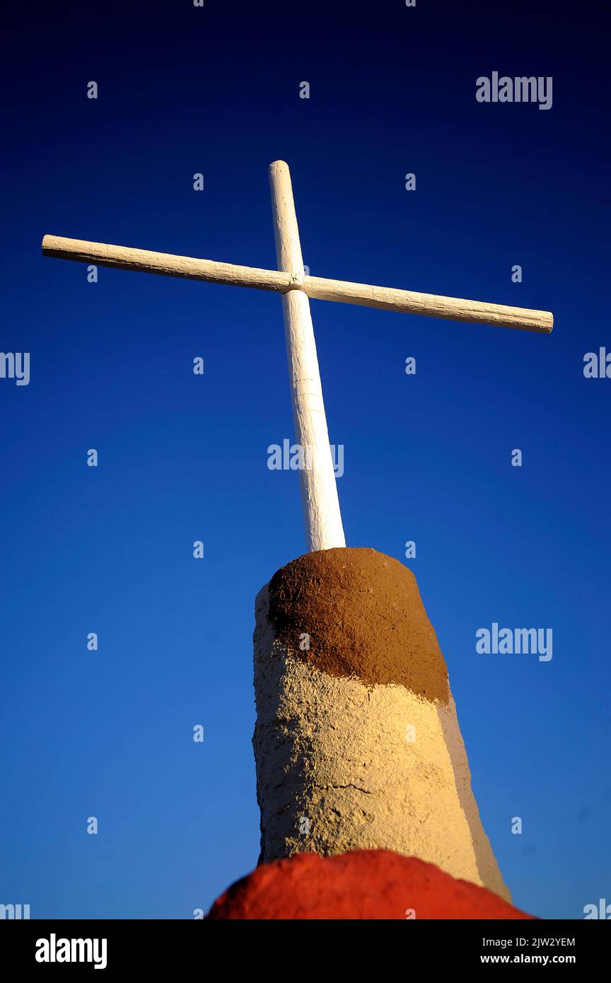 View of Salvation Mountain, in the California Desert area of Imperial ...