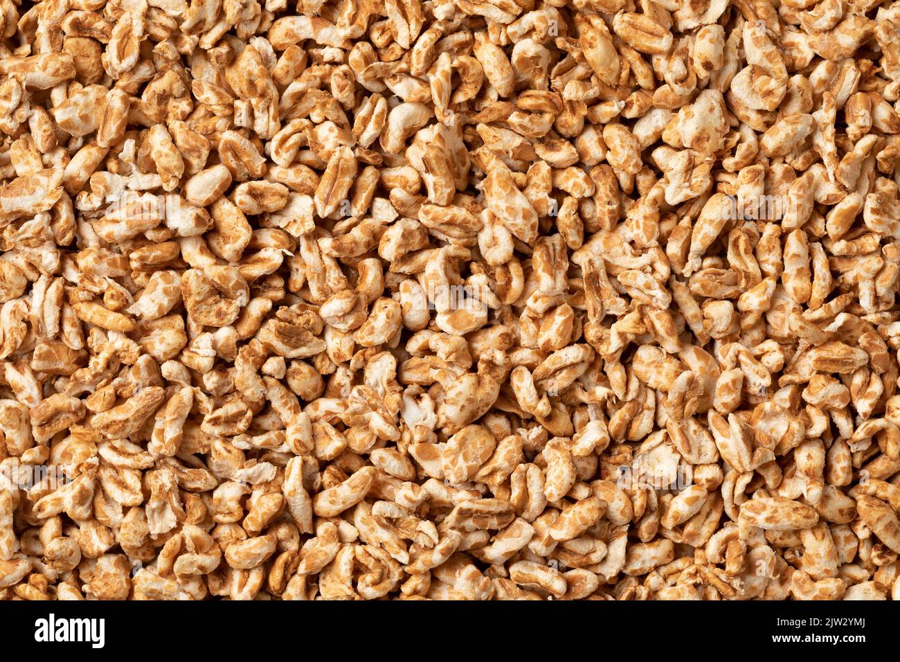 Healthy puffed oat close up full frame as background Stock Photo - Alamy