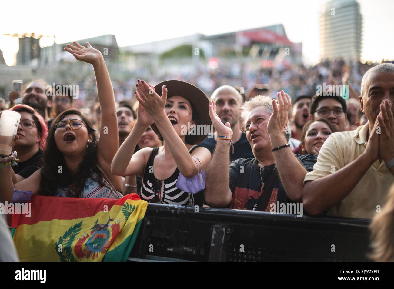 Chilean artist Mon Laferte performs live during Vive Latino 2022 ...