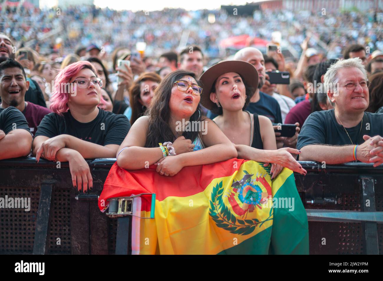Chilean artist Mon Laferte performs live during Vive Latino 2022 ...