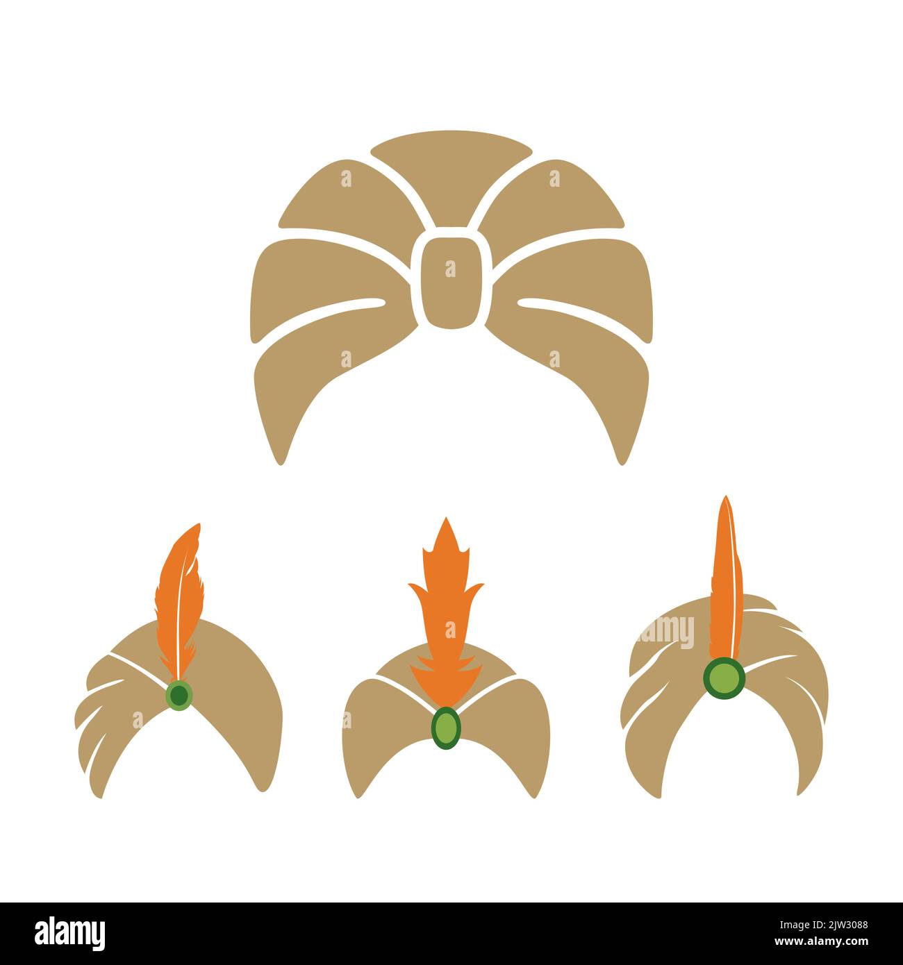 Cartoon set traditional indian Cut Out Stock Images & Pictures - Alamy