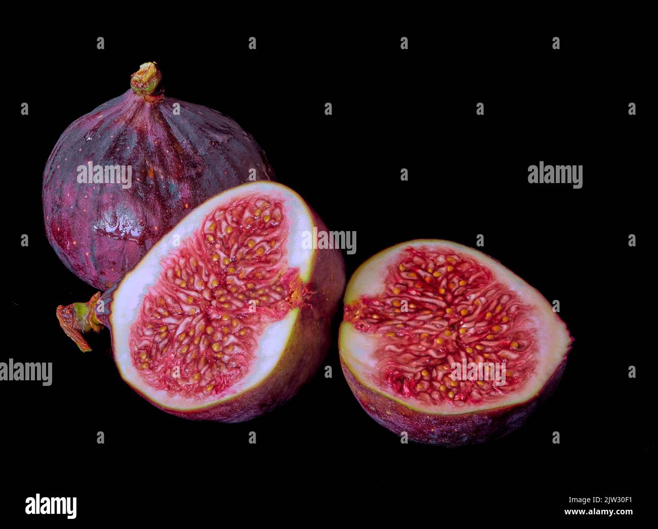 Cut exotic fruits lie on hi-res stock photography and images - Alamy