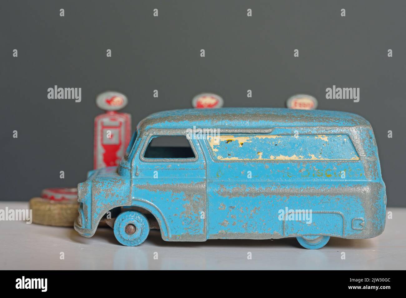 Toy van and petrol pumps hi-res stock photography and images - Alamy