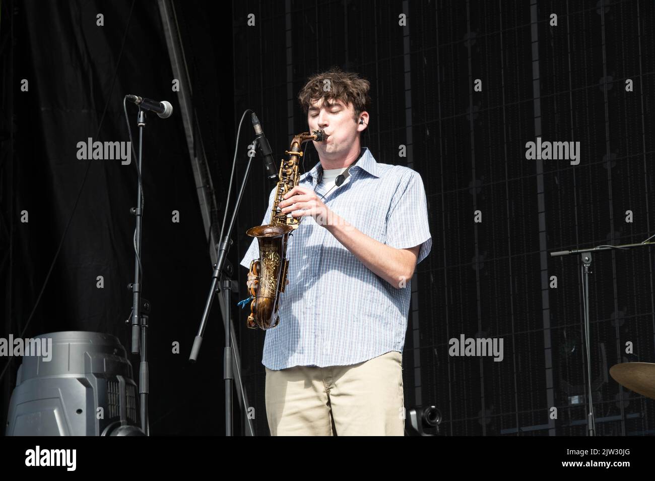 BLACK COUNTRY, NEW ROAD performing at the Connect Festival at the Royal ...