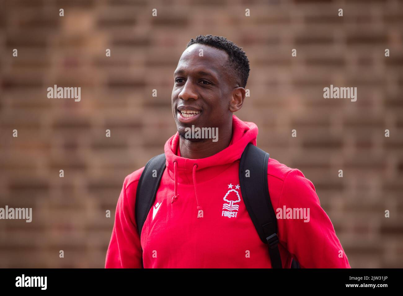 Willy Boly #30 of Nottingham Forest arrives before the Premier League ...