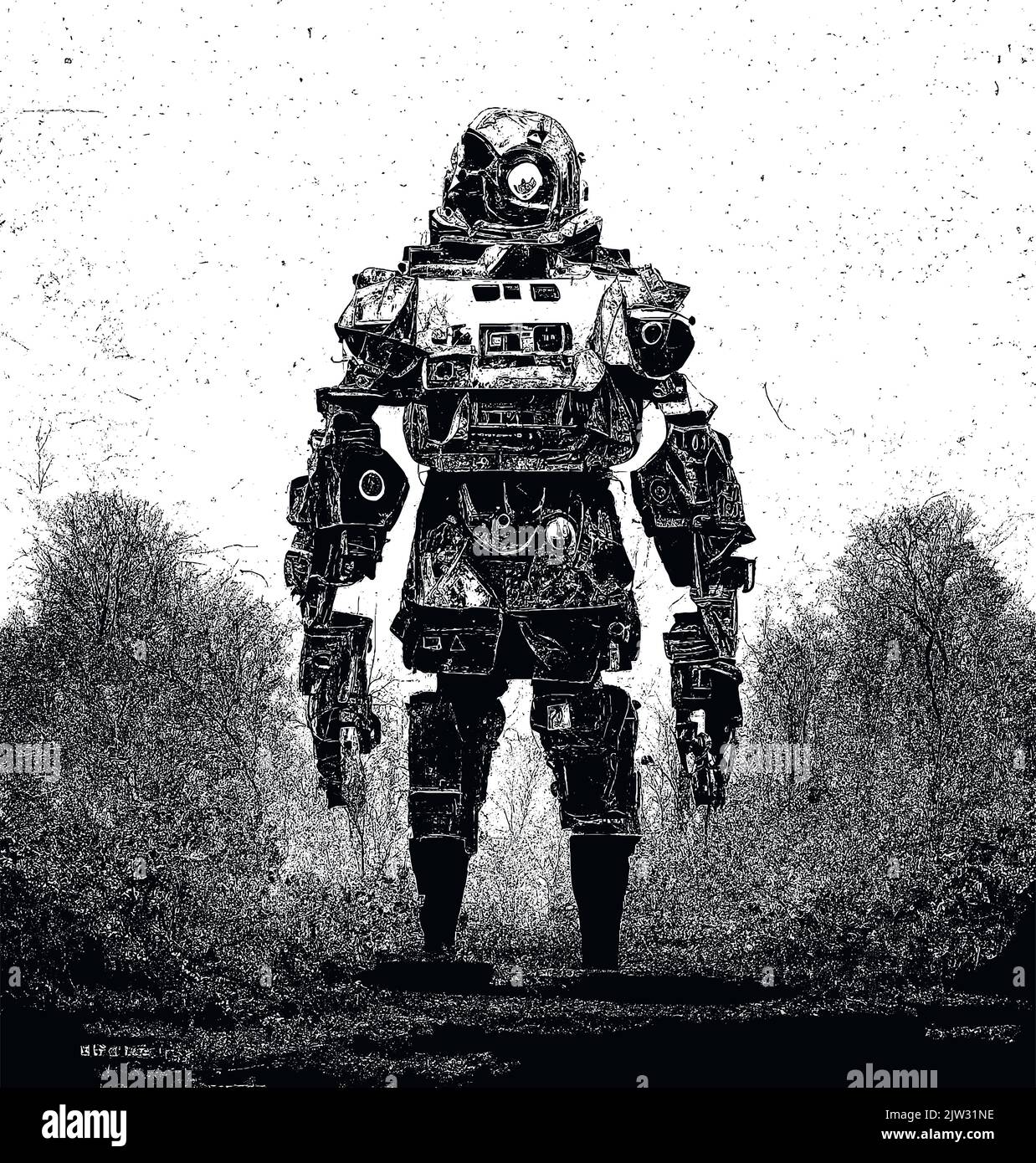 Army futuristic military robots Stock Vector Images - Alamy