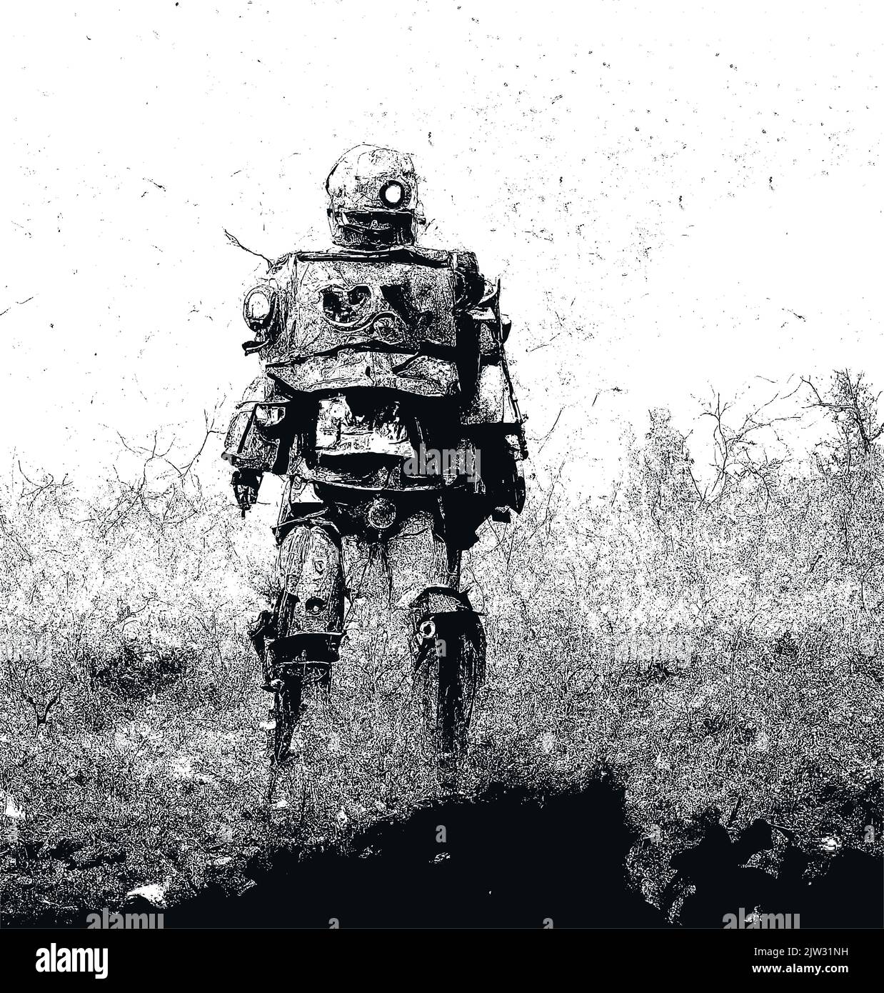 Army futuristic military robots Stock Vector Images - Alamy