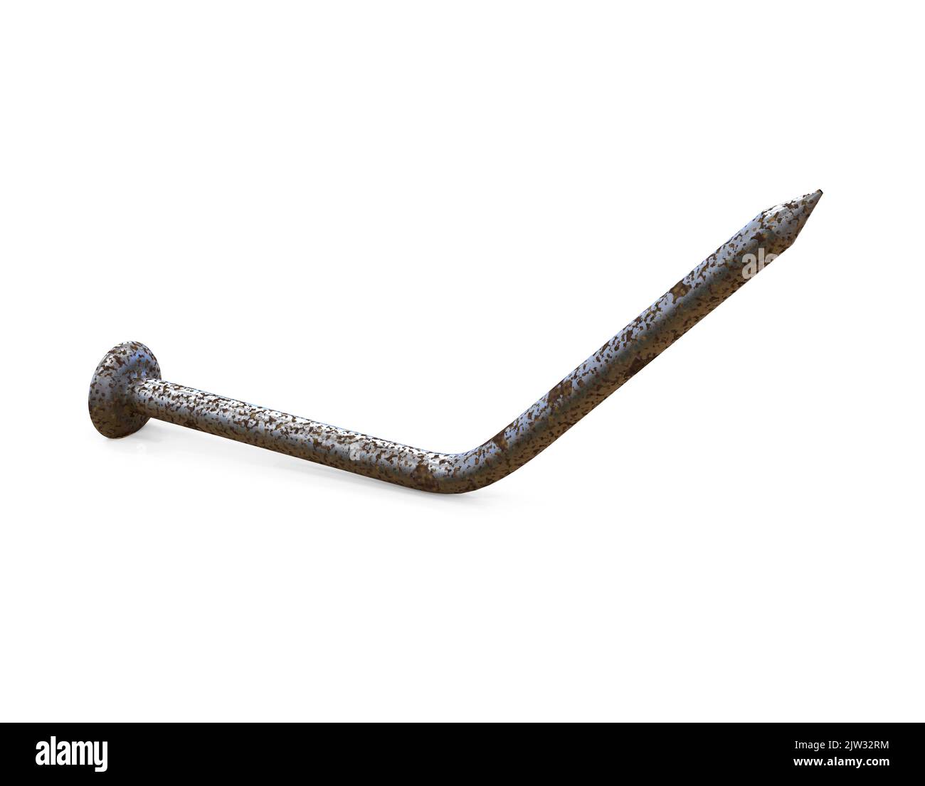 Old rusty bent nails hi-res stock photography and images - Alamy