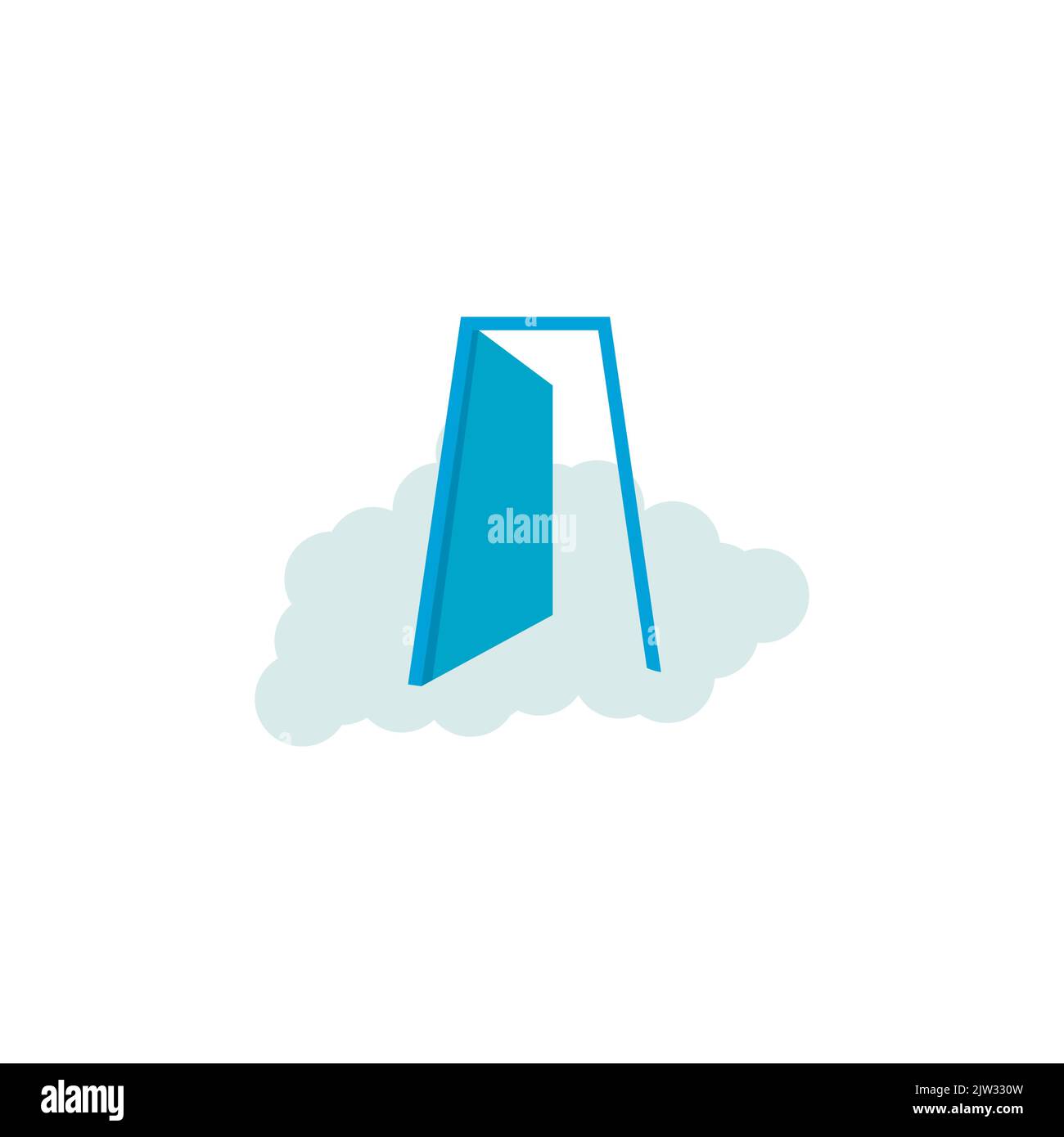 Door Icon in trendy flat style ,Open door symbol for your web site ...