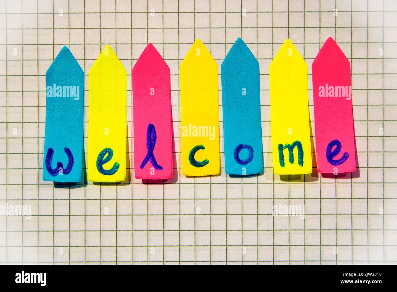 Welcome note hi-res stock photography and images - Alamy