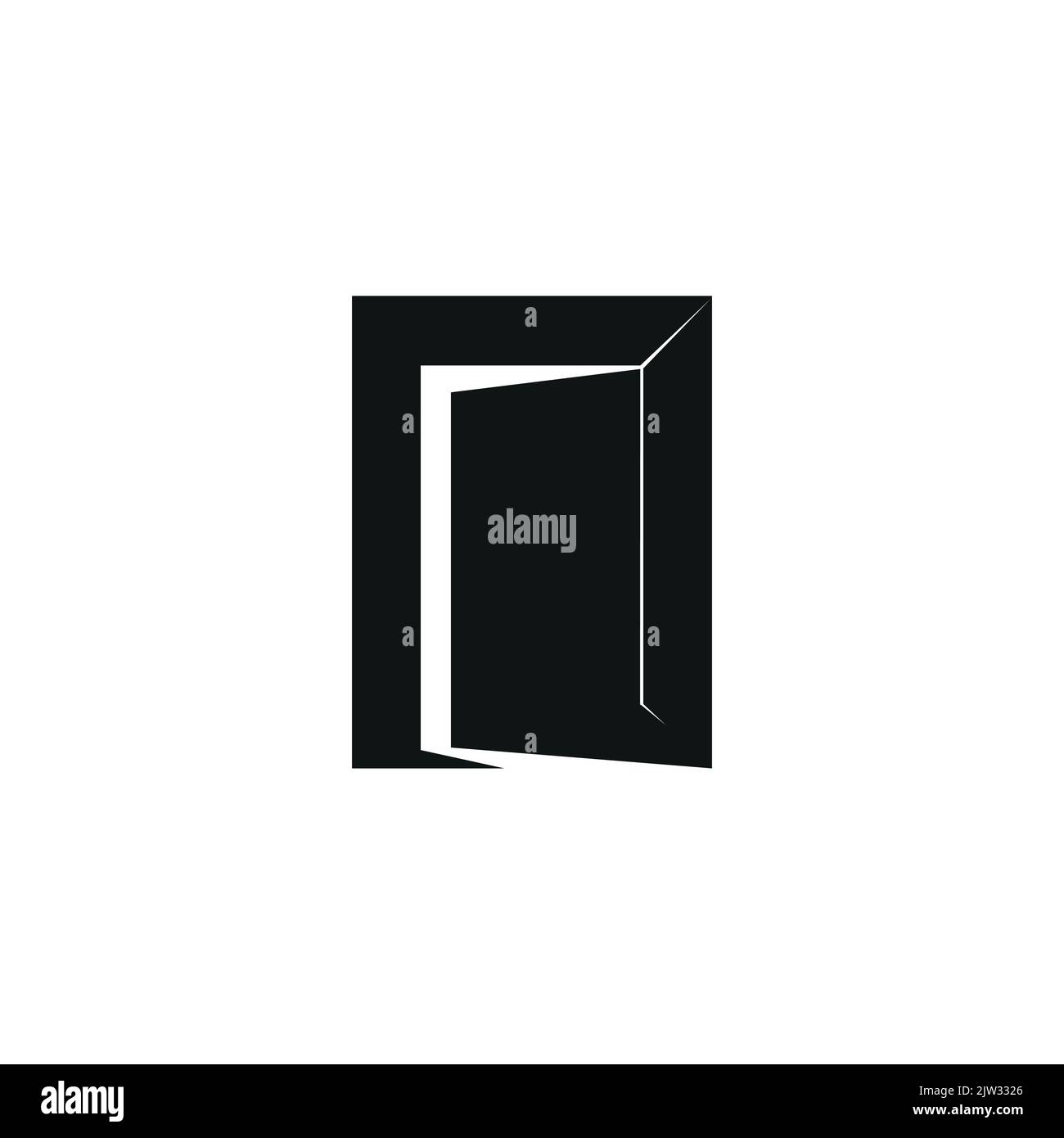 Door Icon in trendy flat style ,Open door symbol for your web site ...